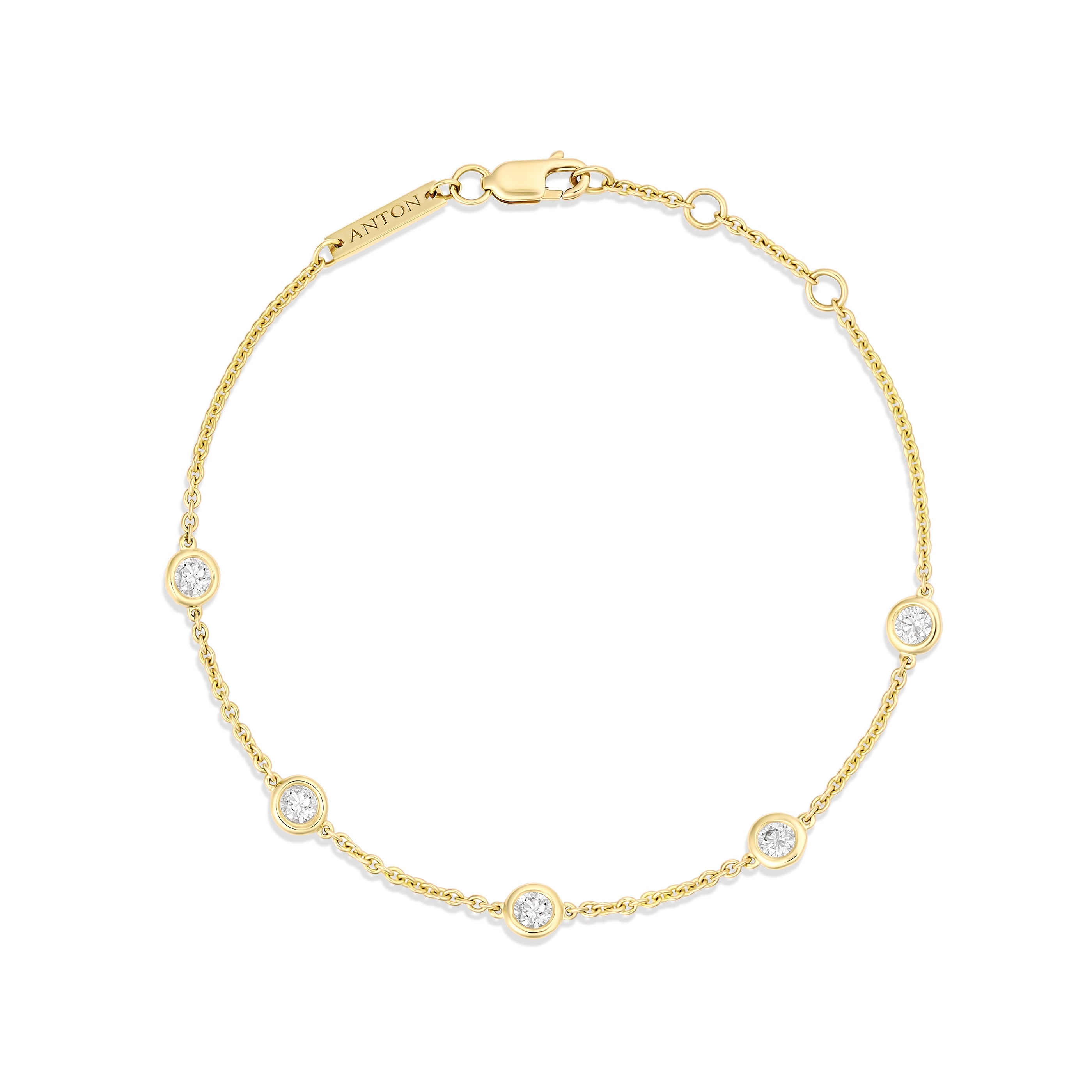 Capri Dreaming® Dot Chain 0.32CT Bracelet | Yellow Gold - CAPRI-BDOT0 ...