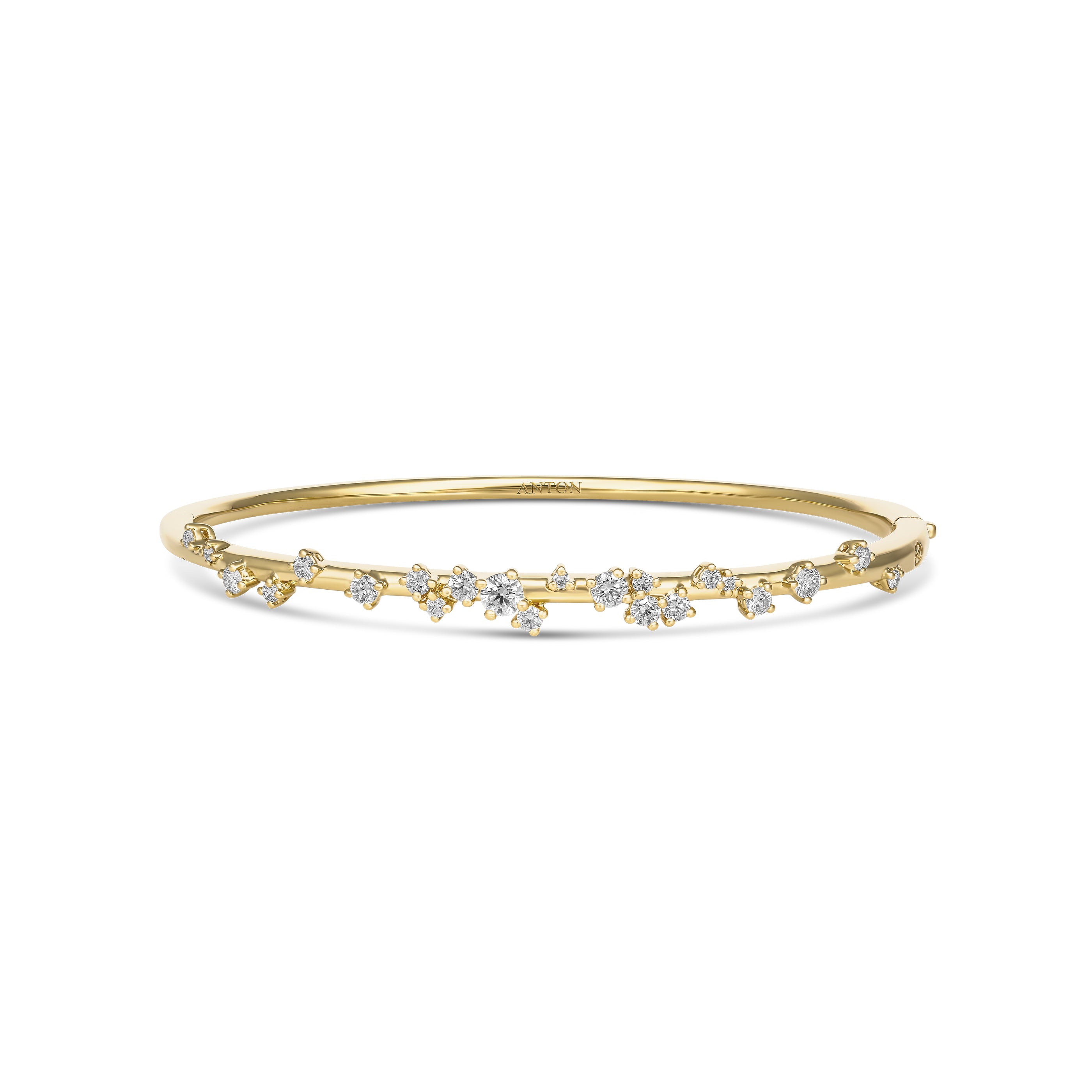 Galaxy Atlas Diamond Bangle | 18K Yellow Gold – ANTON Jewellery