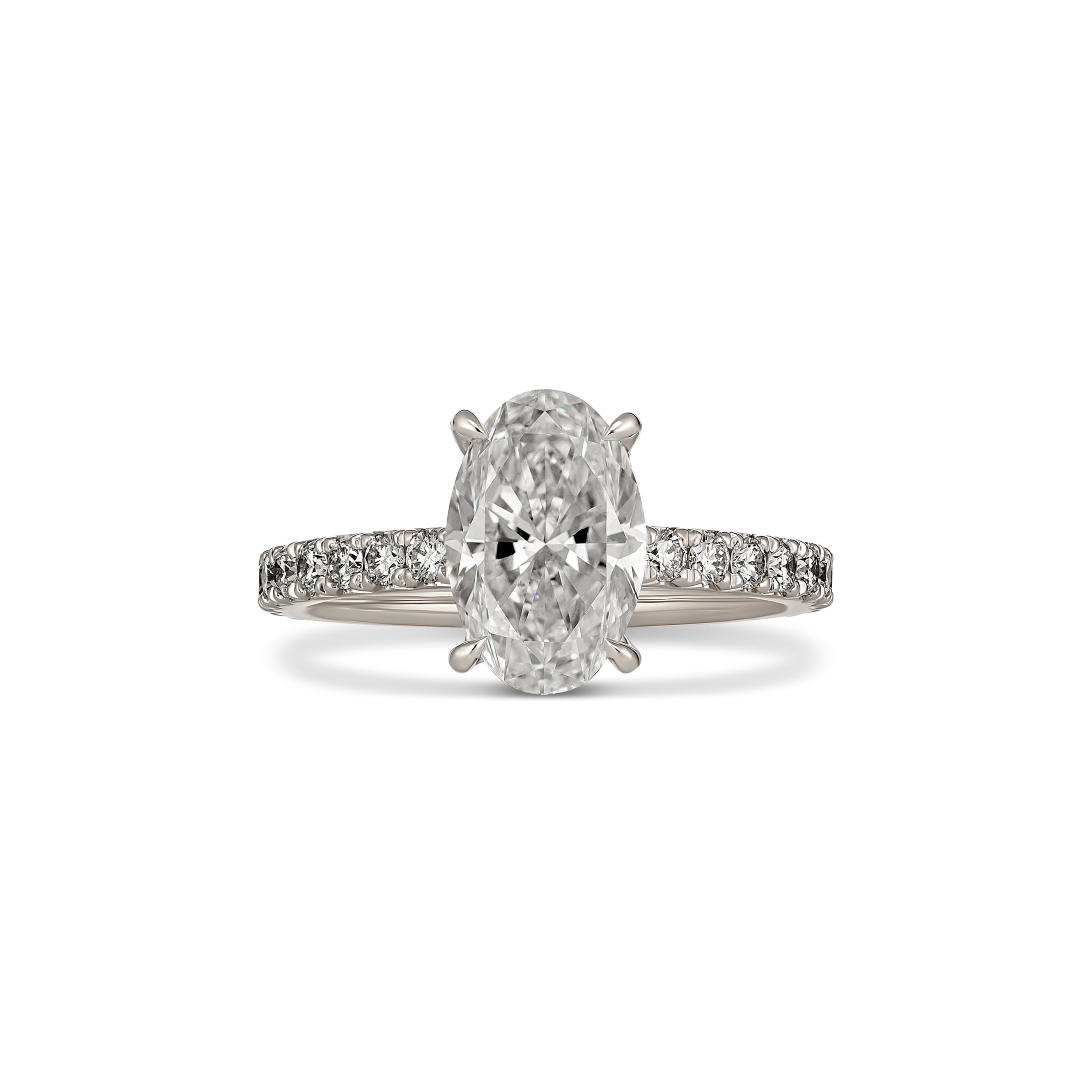 Hot Rocks® Collection Oval Cut Diamond Engagement Ring | Platinum ...