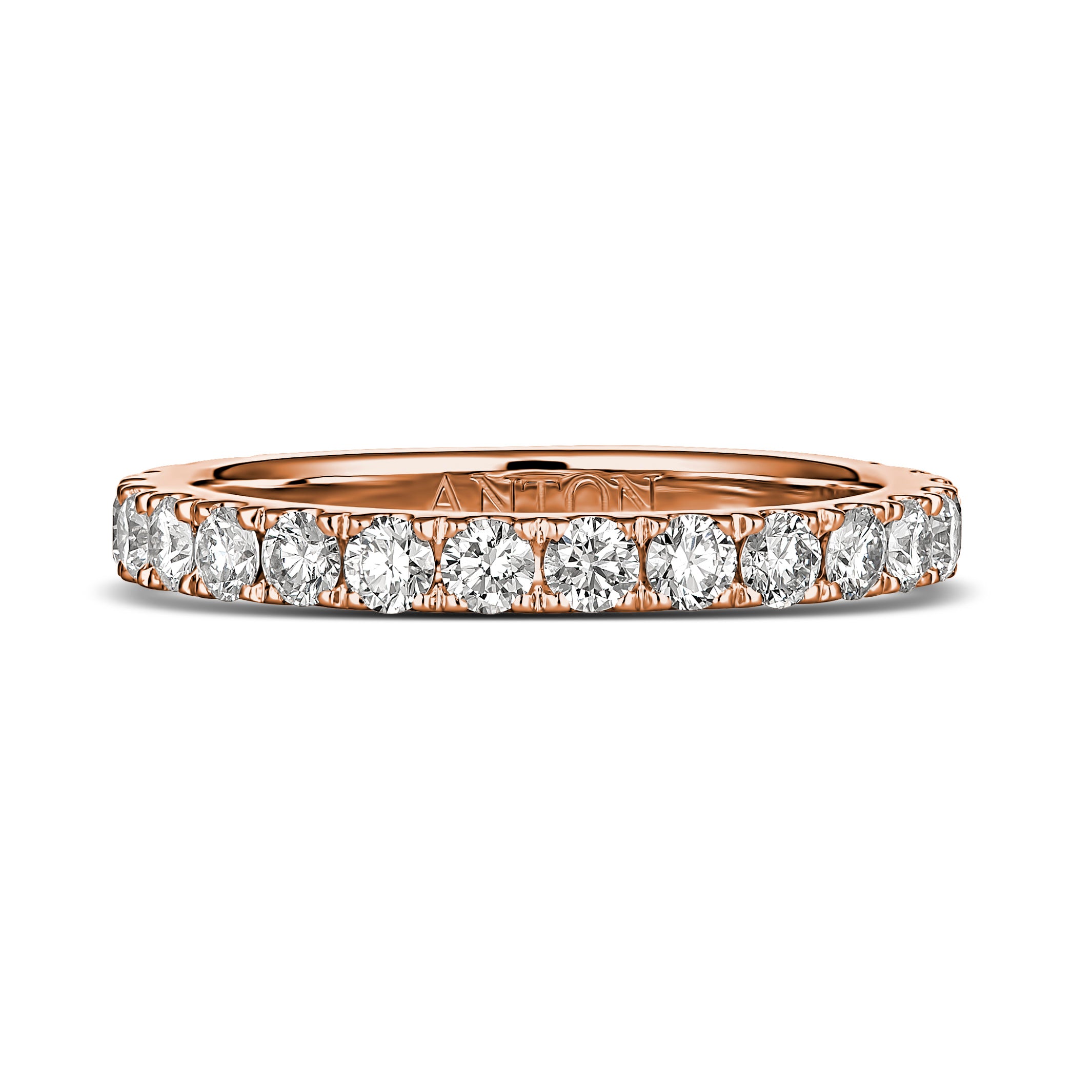 Wedding | Eternity Diamond Band Rose Gold – ANTON Jewellery